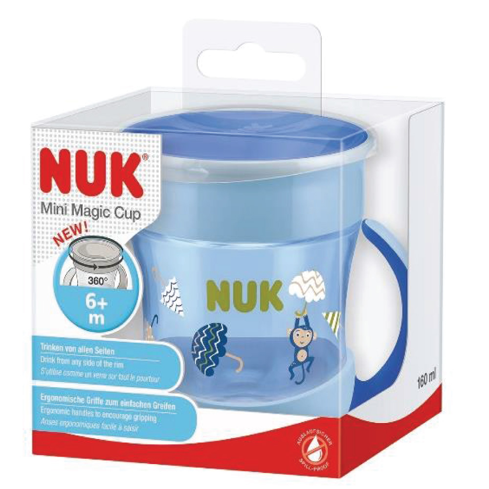 Nuk Vaso Evolution Mini Magic Cup con Borde 360º 160ml | Grupo BabyStore