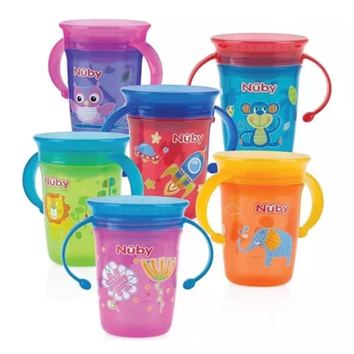 Nuby Vaso 360 Wonder con Asas (240Ml) – Art. 68024Wo | Grupo BabyStore