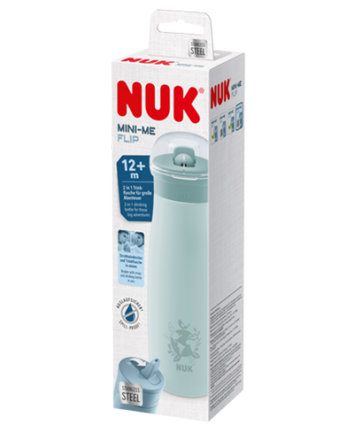 PROMO 28% OFF Nuk Vaso Mini-Me Flip con Tapa 2En1 500Ml ( Acero ...