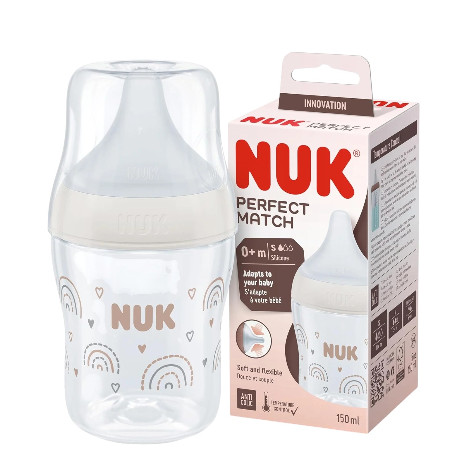 Nuk Mamadera Perfect Match 150 ml | Grupo BabyStore